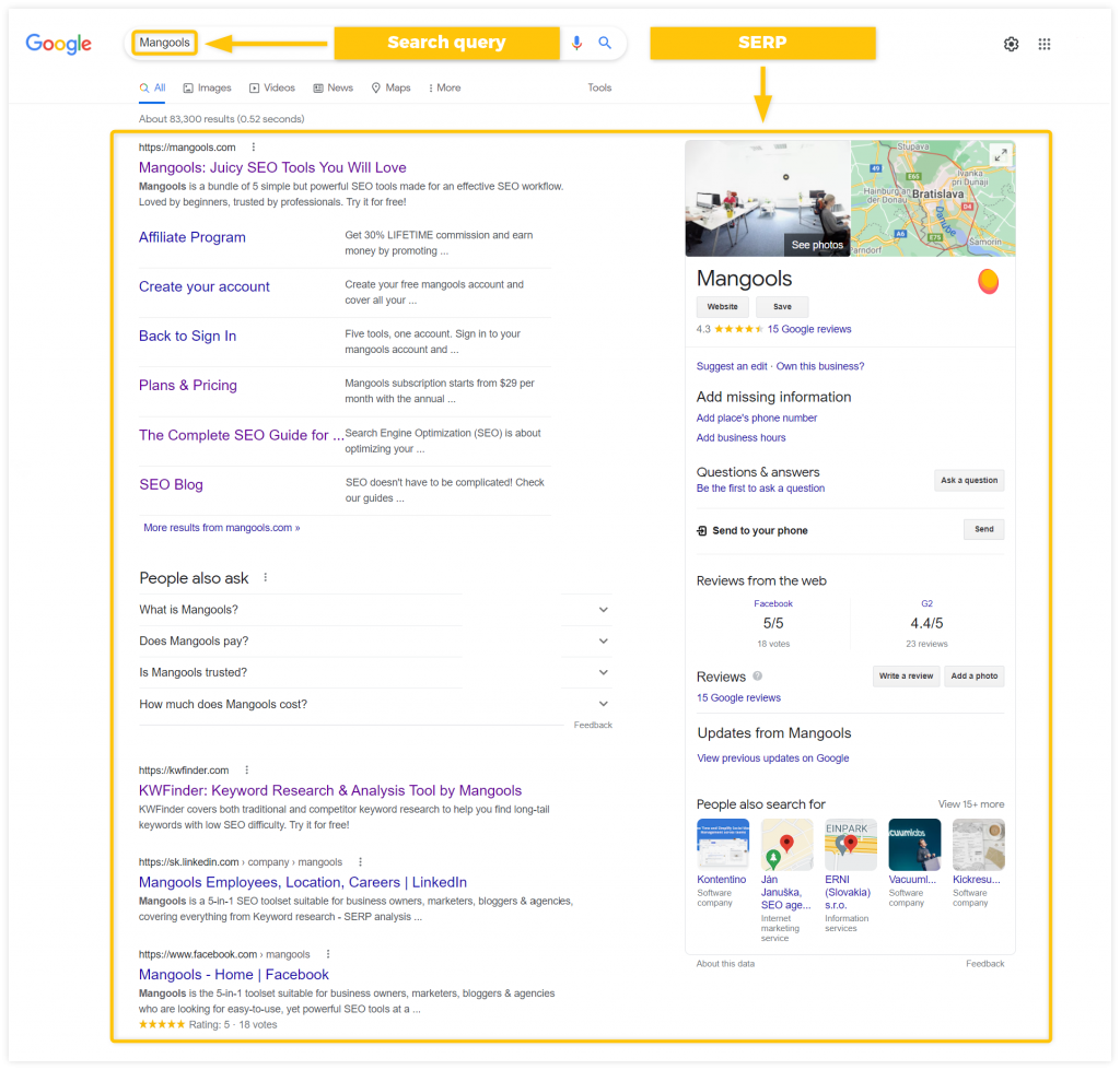 What Is SERP, Its Features & How It Is Generated? | Mangools
